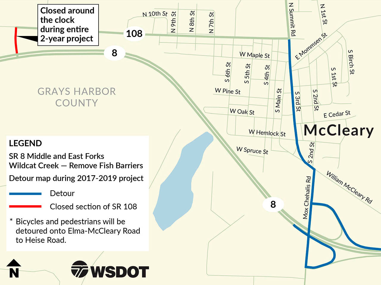 State Route 8 squeezed to one lane during repaving starting April 11 ...