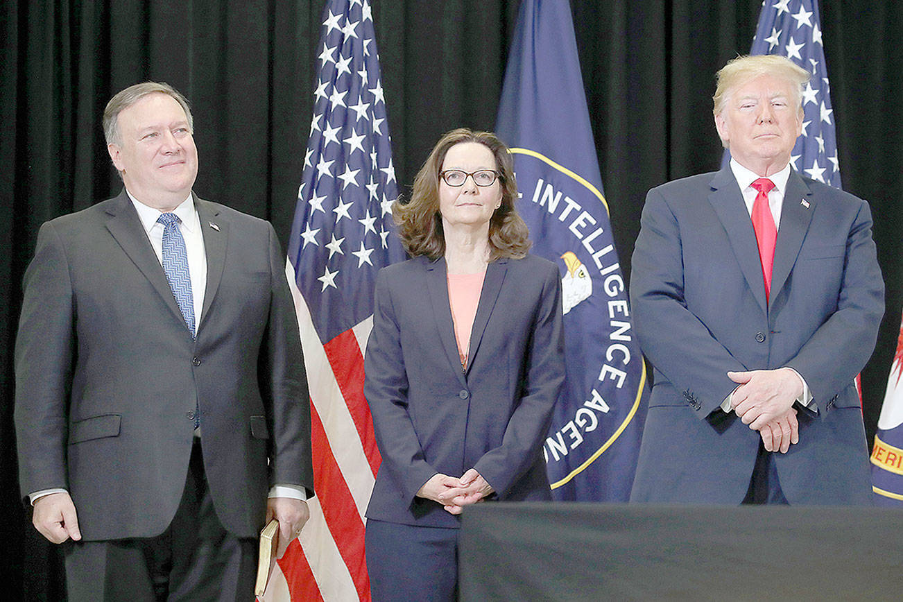 Trump welcomes first female CIA director, tries to make amends with the ...