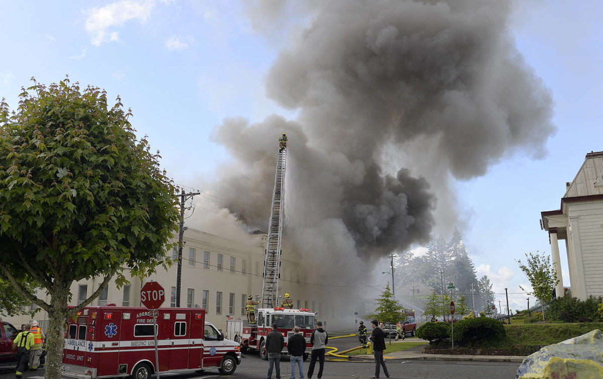 More photos from the Armory fire | The Daily World