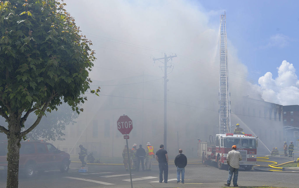 More photos from the Armory fire | The Daily World