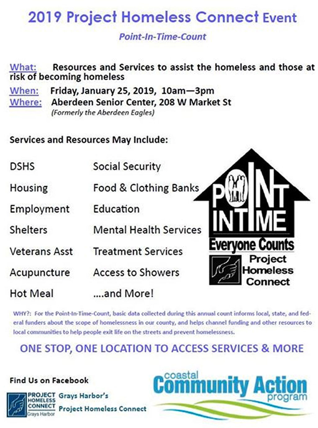 Project Homeless Connect set for Friday at Senior Center | The Daily World