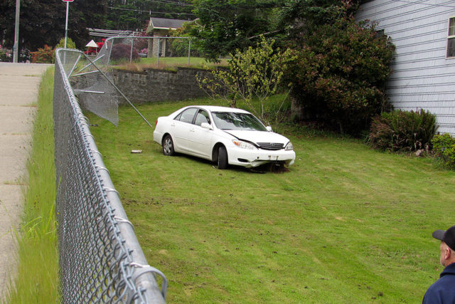 Man crashes car through fence in Central Park | The Daily World