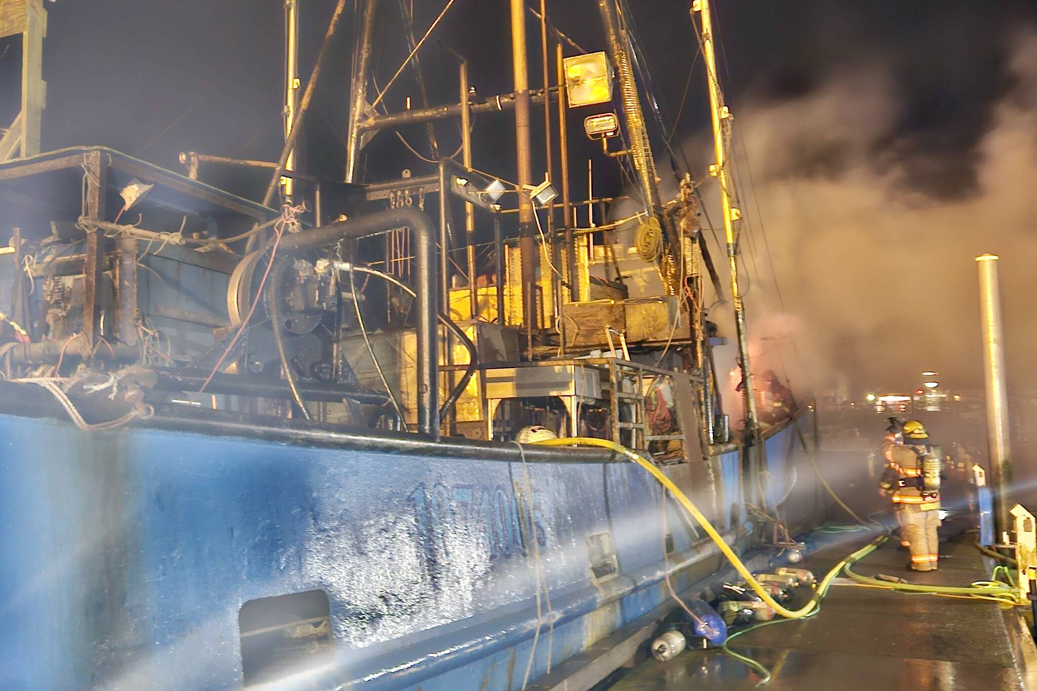 Serious fire breaks out aboard fishing boat in Westport Marina | The ...