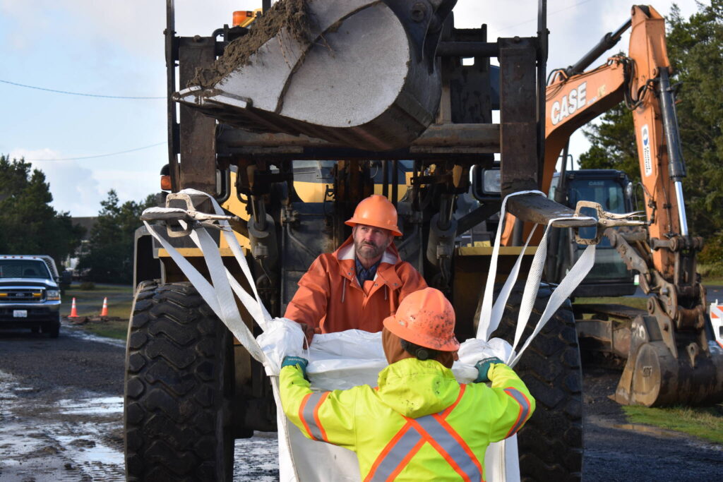 Waves batter Ocean Shores sand berm; officials look to ‘harder’ option ...