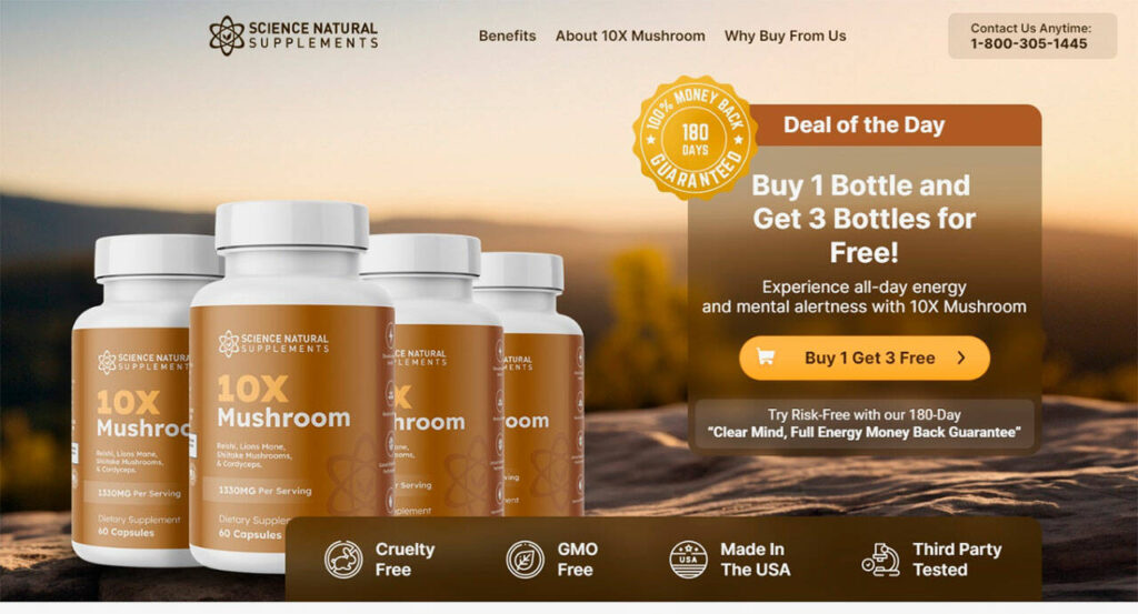 Science Natural Supplements 10X Mushroom Reviews - Does It Work? | The ...