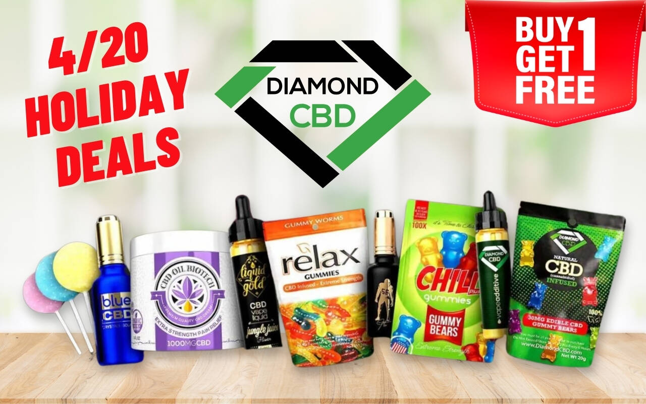 Diamond CBD 4/20 Holiday Deals - Buy 1 Get 1 FREE ALL Delta-8, Delta-9 ...