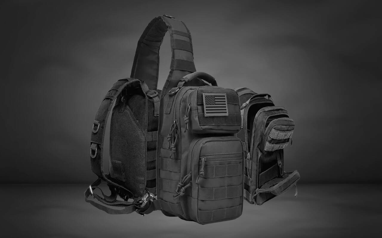 Tactical Shoulder Bag for Men – Rugged EDC Sling Pack with Adjustable ...