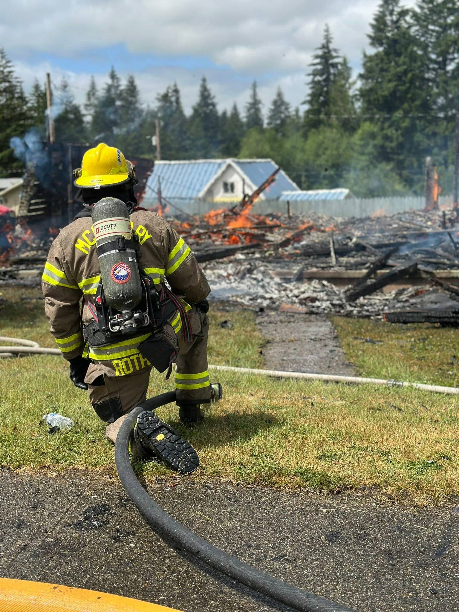 McCleary Fire Department conducts live fire training exercise | The ...